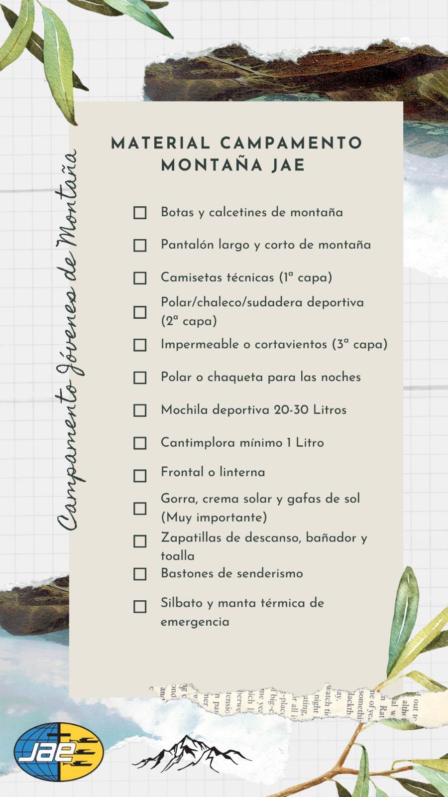 Campamento de Montaña para Jóvenes 2024 - JAE Online